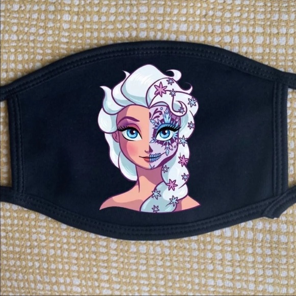 Hand Crafted | Accessories | Frozen Half Elsa Half Skull Skeleton Face ...
